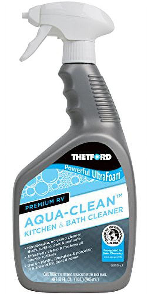 Thetford Aqua-Clean Foaming RV Cleaner, Kitchen and Bathroom, 32 oz ...