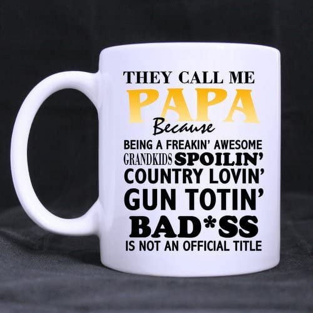They Call Me Papa Coffee Tea Mug Cup, 11 Ounces - Walmart.com