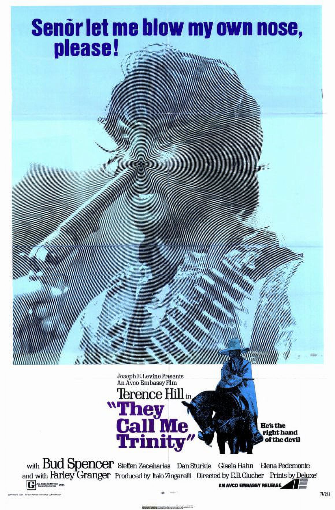 They Call Me Trinity - movie POSTER (Style A) (11" x 17") (1971 ...