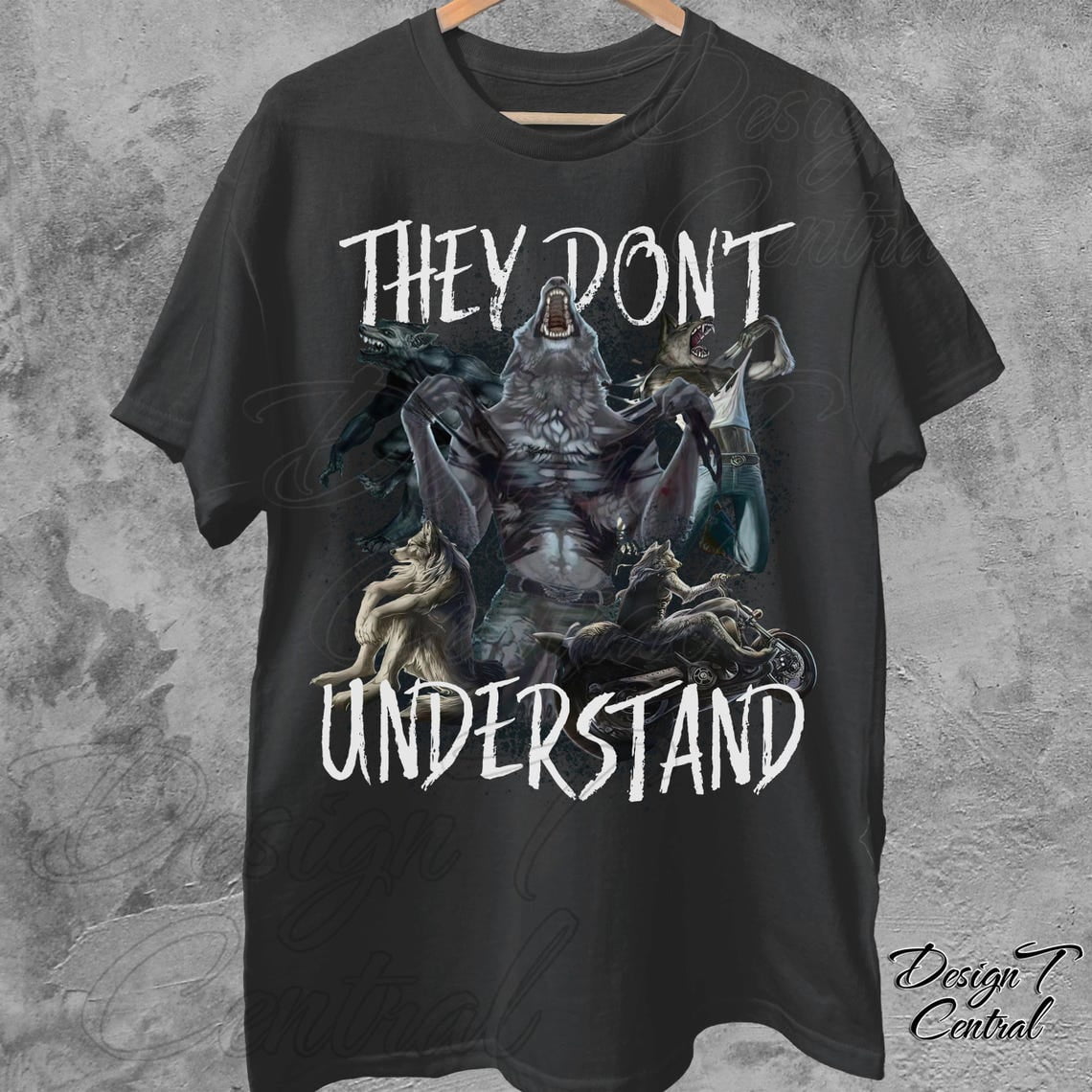 They Don't Understand Alpha Wolf T-Shirt, Unhinged Sigma Wolf Meme ...