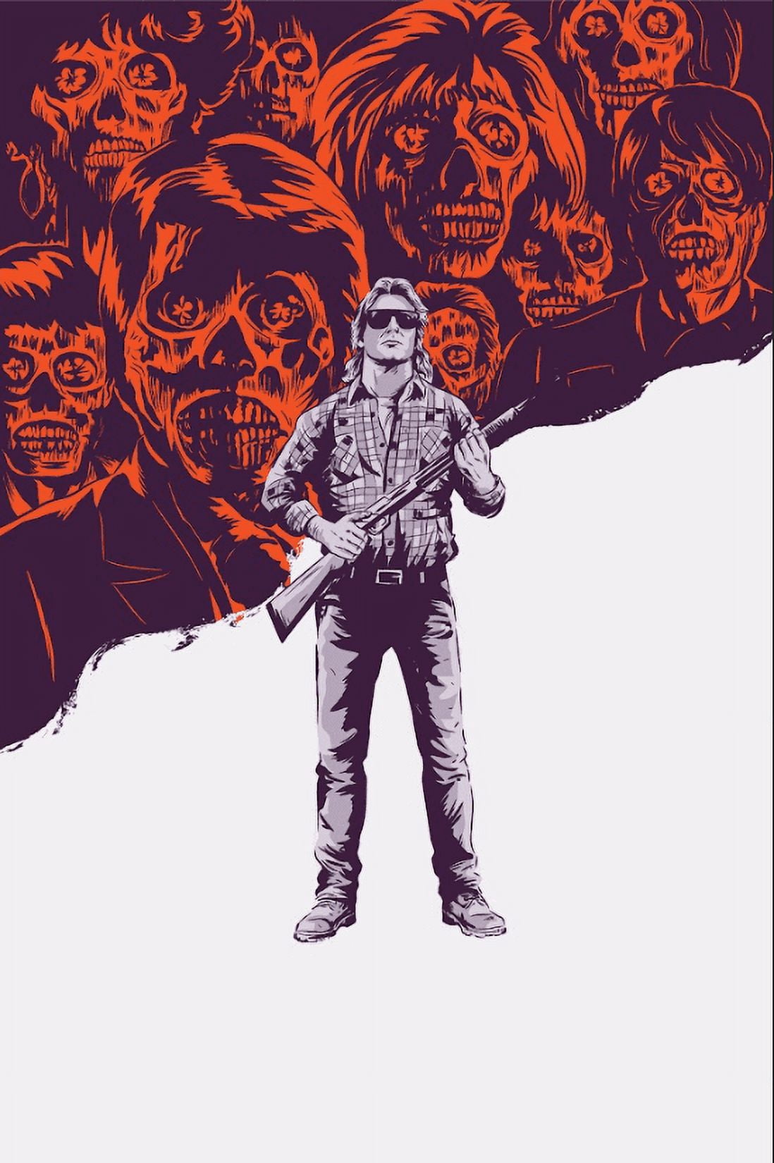 They Live 1988 Movie Poster 24x36 Action Sci-Fi Satire with Roddy Piper ...