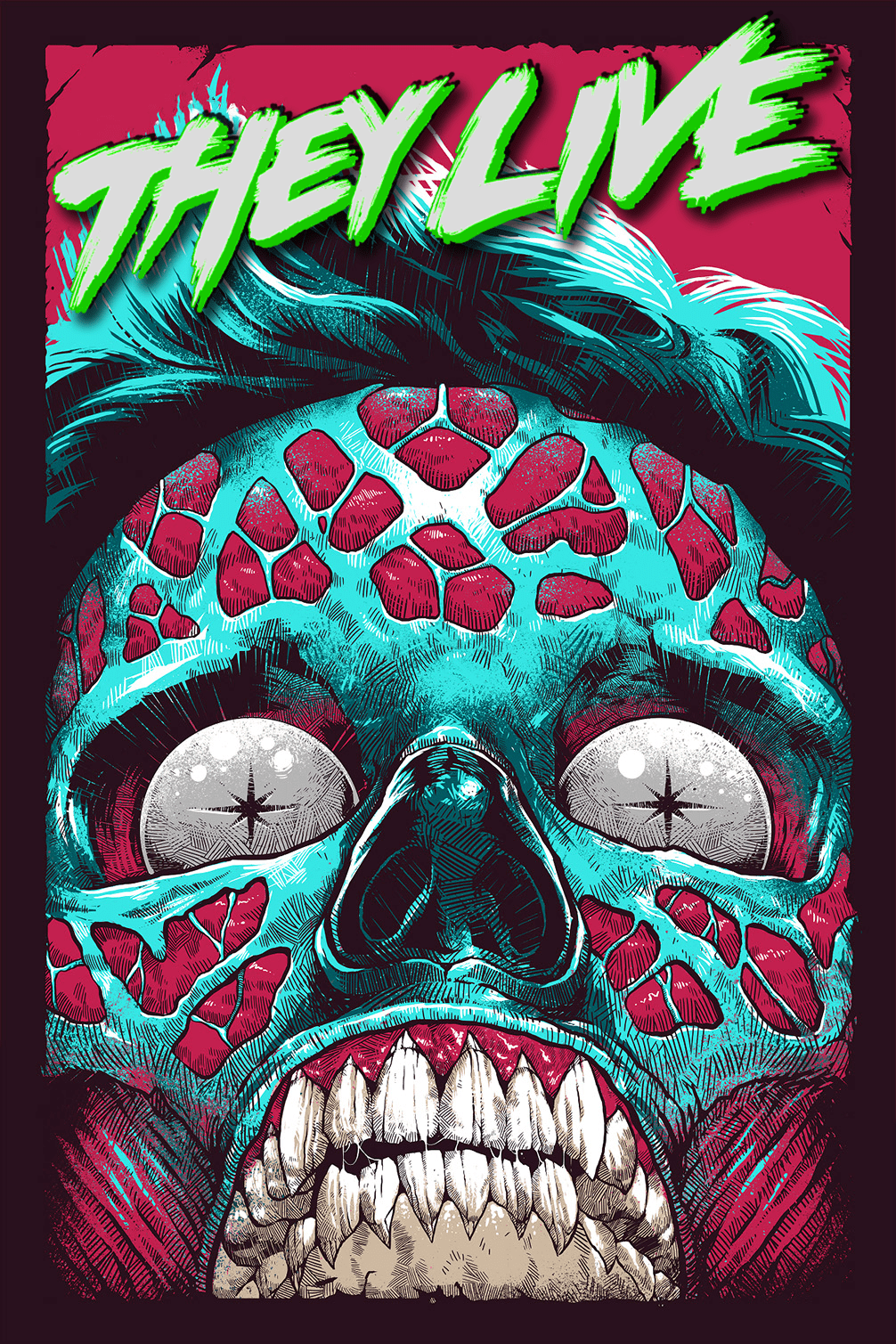 They Live 1988 Movie Poster 24x36 Cult Sci-Fi Horror Reality-Bending ...