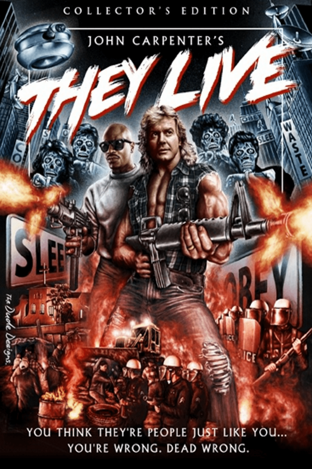 They Live 1988 Movie Poster 24x36 Sci-Fi Action Social Commentary with ...