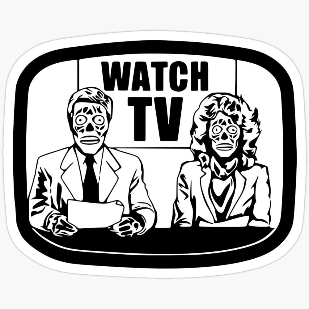 They Live Face Mask Sticker Phone Decal Water Bottle Stickers Car ...