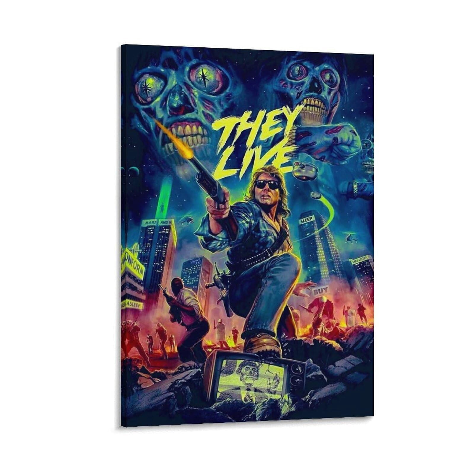 They Live Science Fiction Action Horror Movie Poster (23) Picture Print ...
