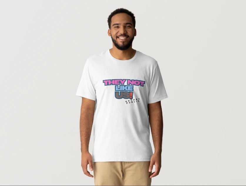 Notary Signing Agent T-Shirt – “They Not Like Us” Funny Notary Public ...