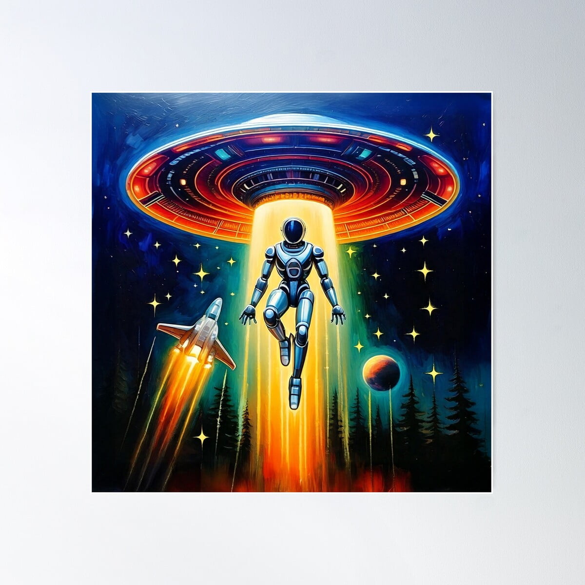 They'Re Here Ufo New Jersey Drones Uap Orbs Poster Wall Art, Modern ...