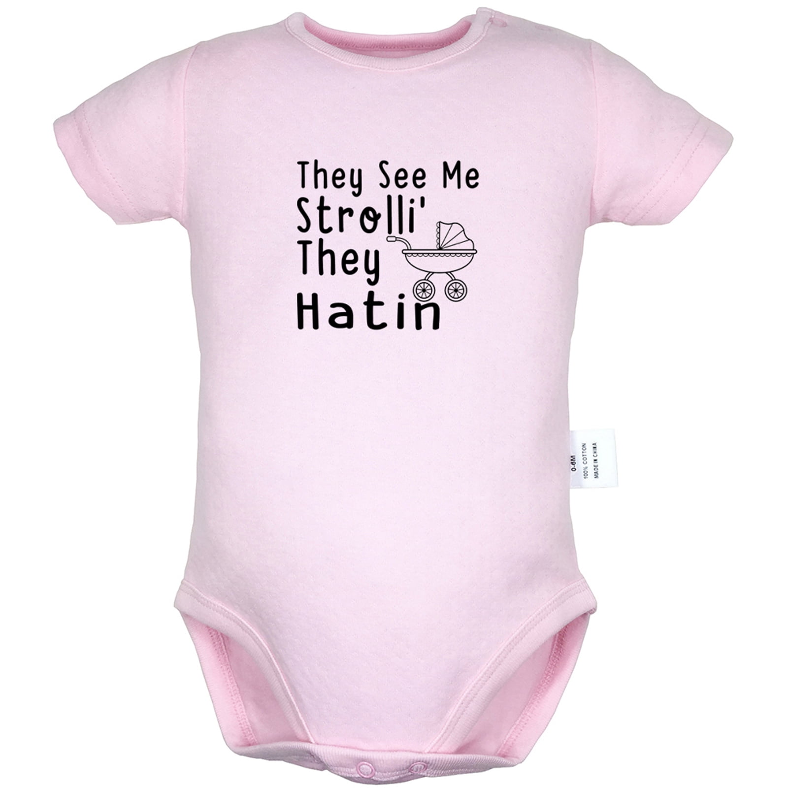 They See Me Strolli' They Hatin Funny Rompers For Babies, Newborn Baby ...
