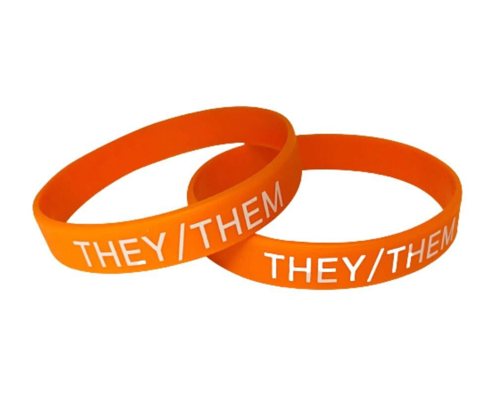 They Them Pronoun Silicone Bracelets - Walmart.com