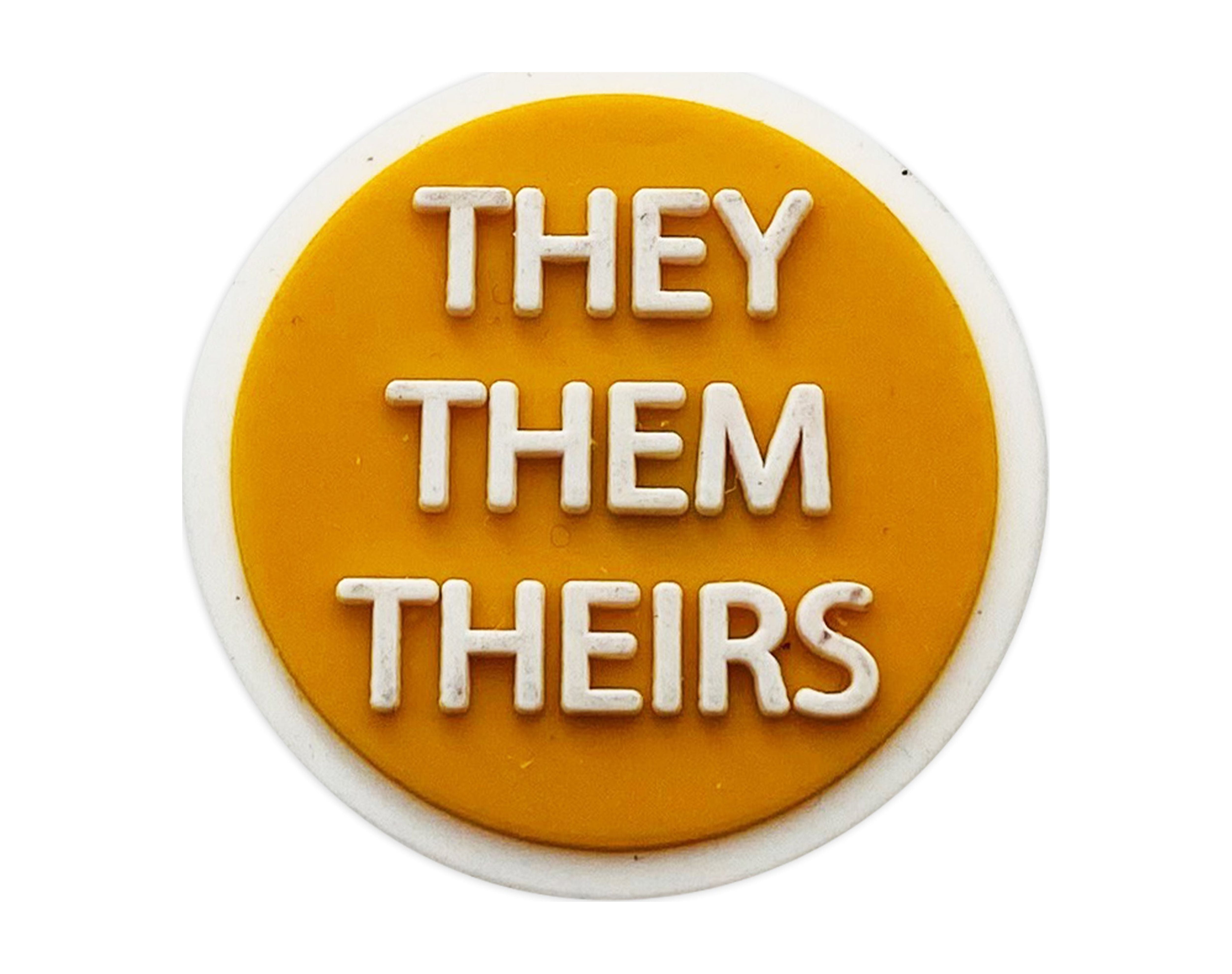 They Them Pronoun Silicone Pins (5 Pins) - Walmart.com