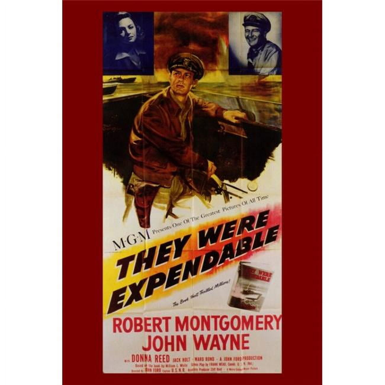 They Were Expendable Movie Poster - 27 x 40 in. - Walmart.com