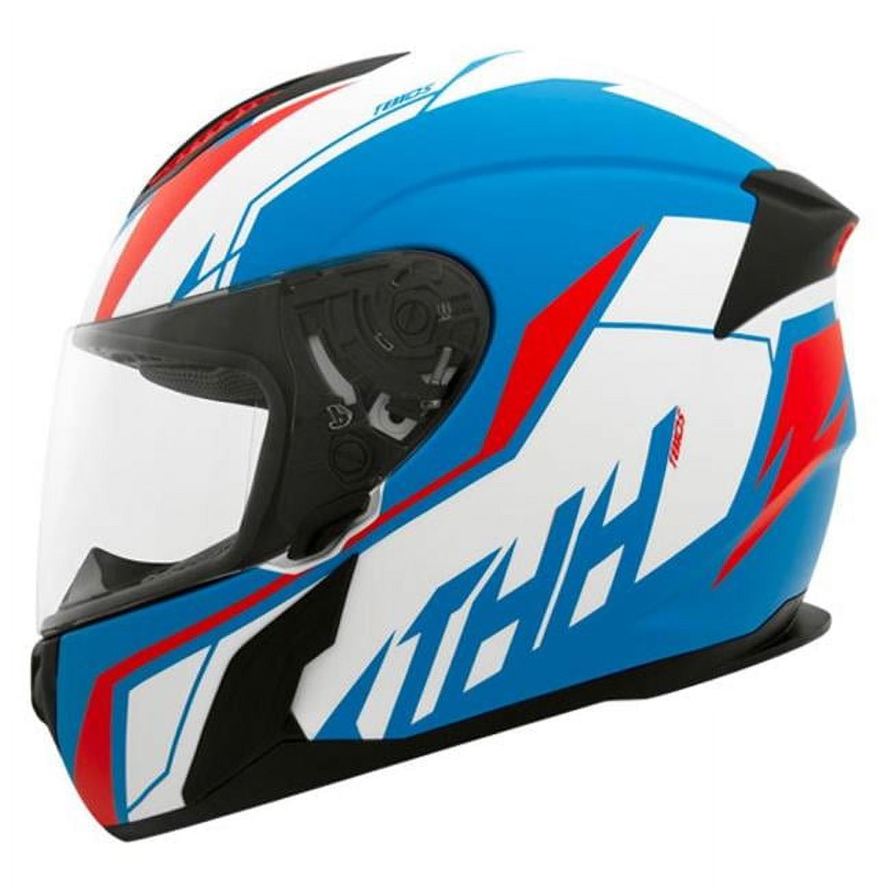 Thh T810S Turbo Medium Blue/Red Full Face Helmet 646872 - Walmart.com