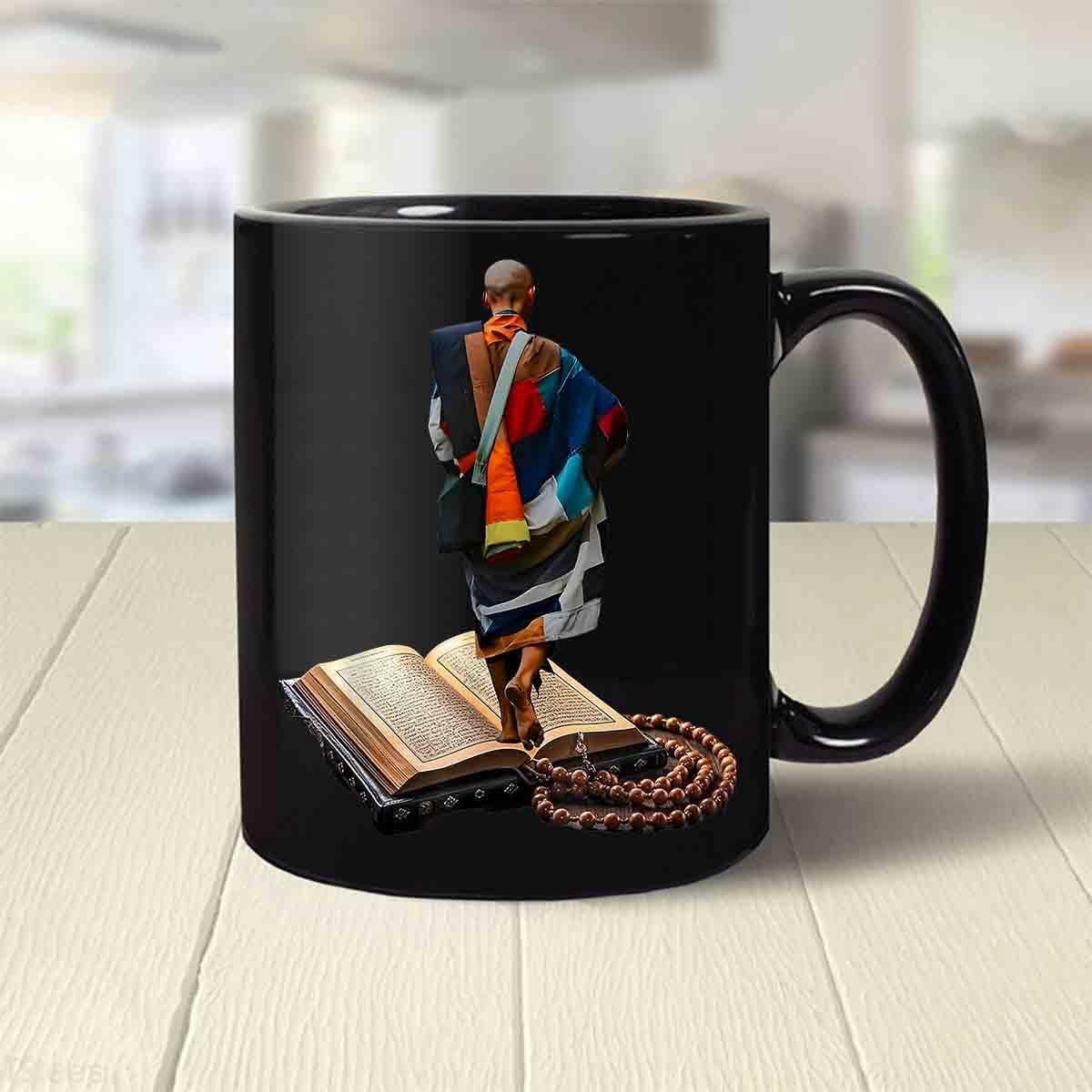 Thich Minh Tue Black Mug (Black, 11oz) - Walmart.com