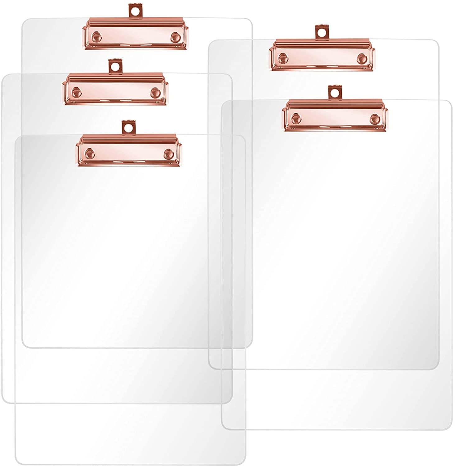 Thick Acrylic Clear Clipboards Cute Transparent Rose Gold Clipboard ...