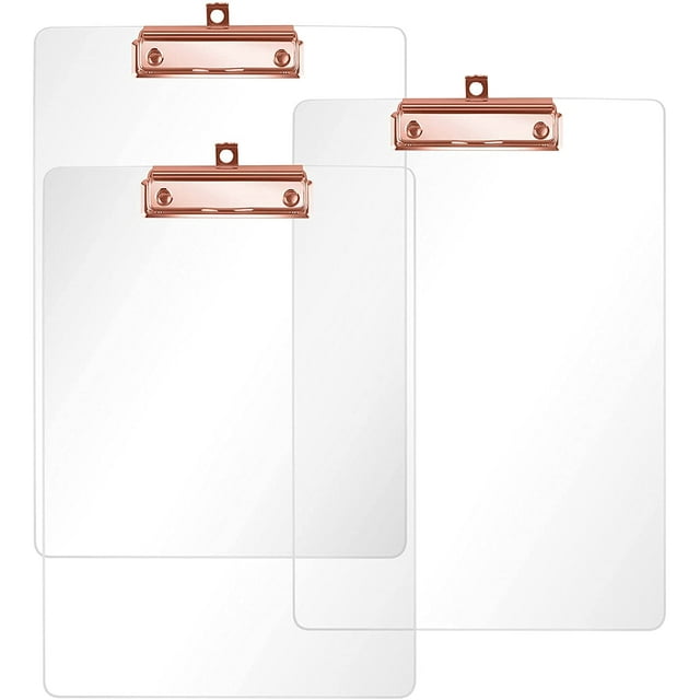 Thick Acrylic Clipboards Clear Transparent Letter Size Clipboards with ...