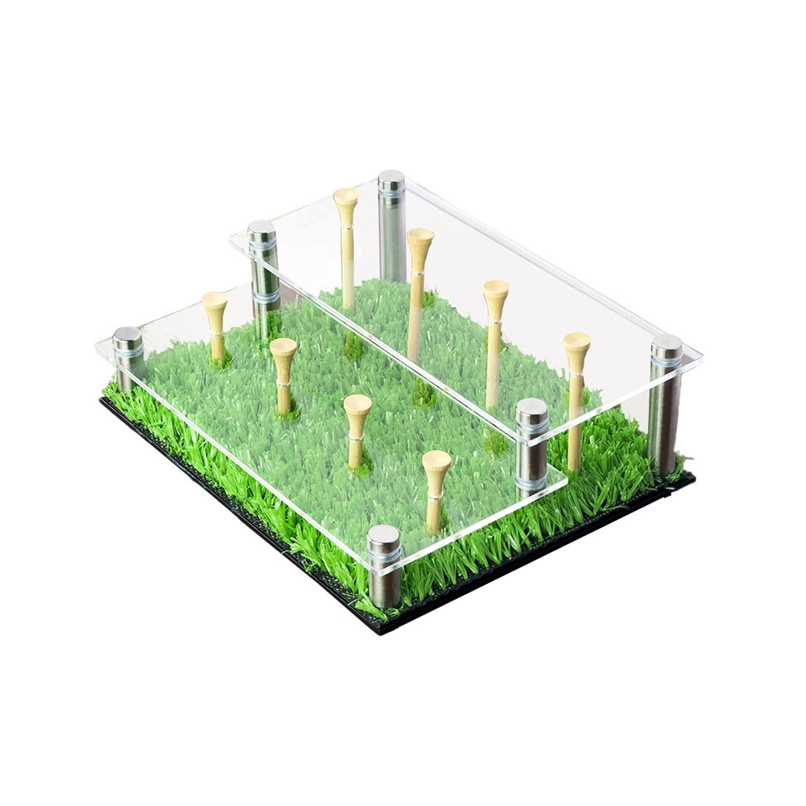 Thick Acrylic Golf Display Case Golfball Holder 2 Layer Clear Showcase ...
