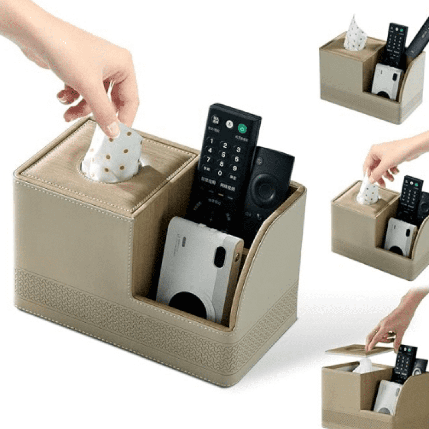 Thick Acrylic Tissue Box Holder Rectangular Clear Tissue Box Dispenser ...