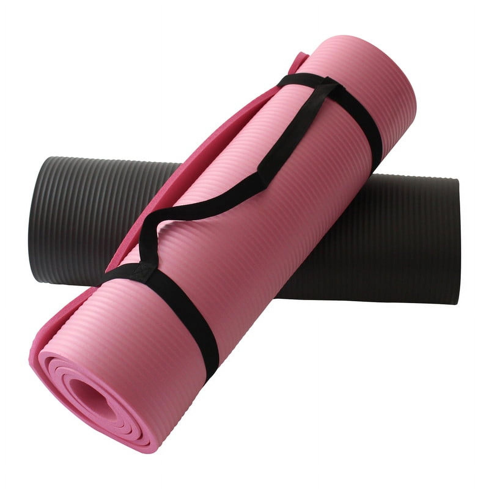 Thick And Durable Yoga Mat Two Pack Anti-Skid Sports Fitness Mat Anti ...
