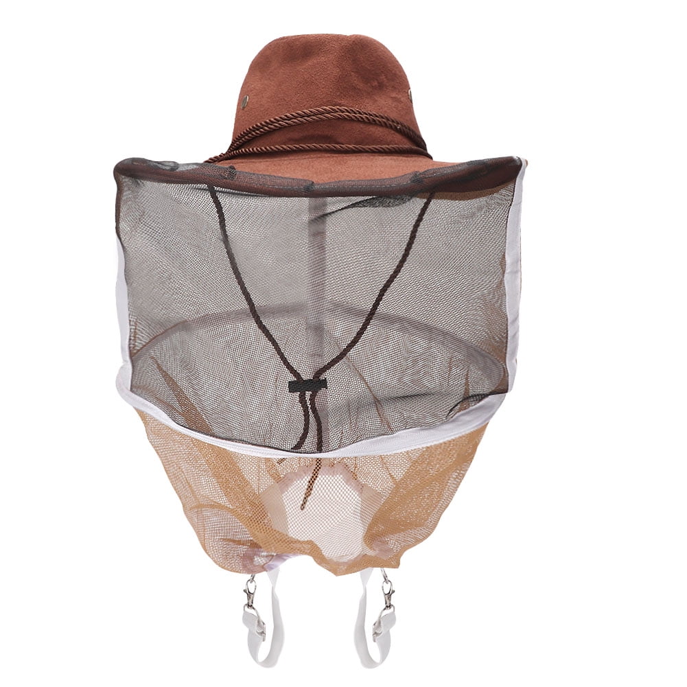 Thick Breathable Beekeeper Cowboy Hat Bee Insect Net Veil Head ...