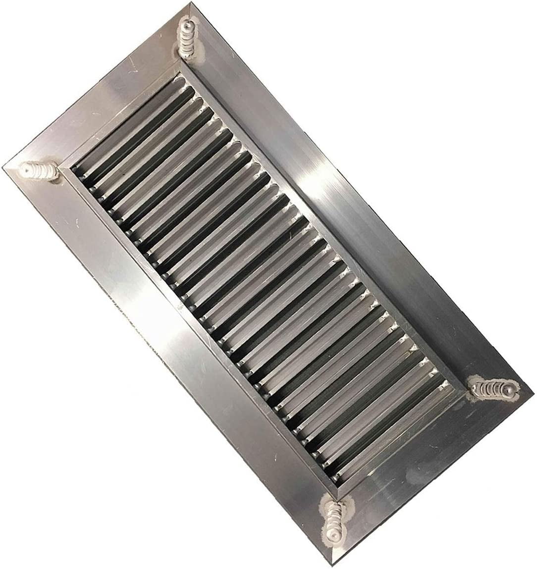 4inx10in 1/2in Thick Silver Aluminum Floor Standing Subtle Tile & Stone ...