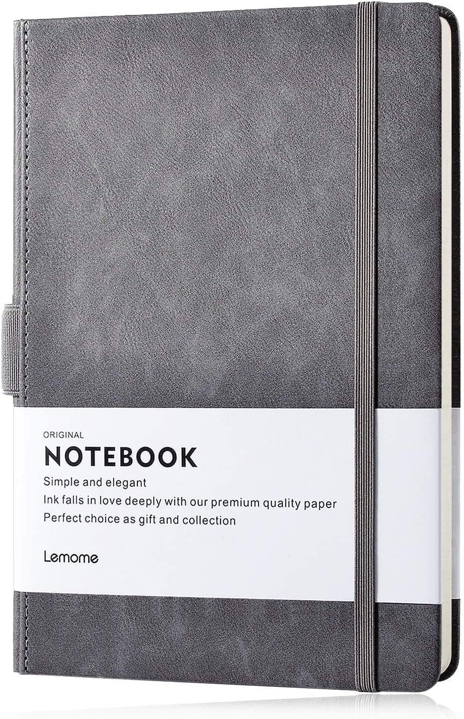 Thick Classic Notebook with Pen Loop - A5 College Ruled Hardcover ...