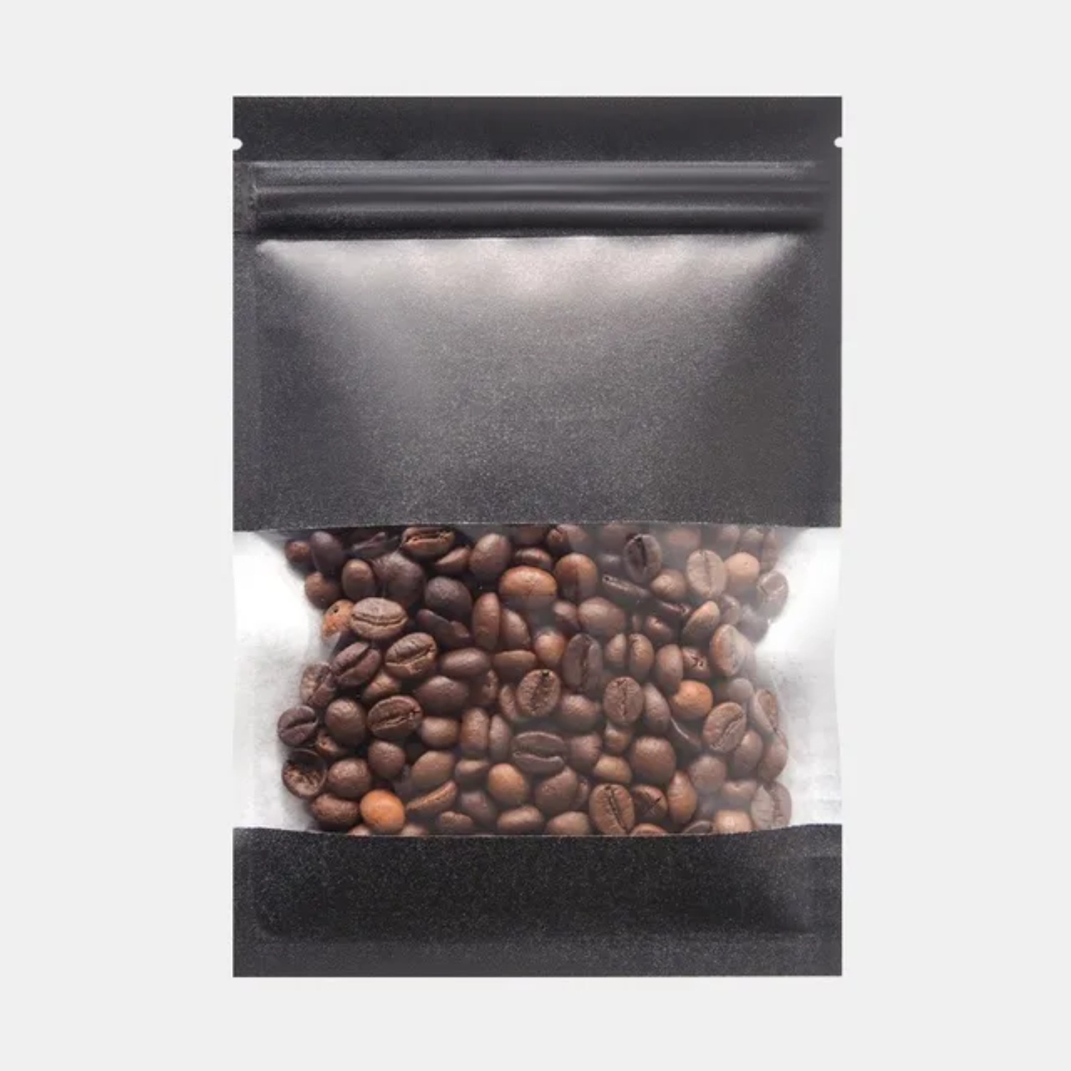 Thick Craft Zip Lock Flat Pouches Food Coffee Cookies Tea Gift Black ...