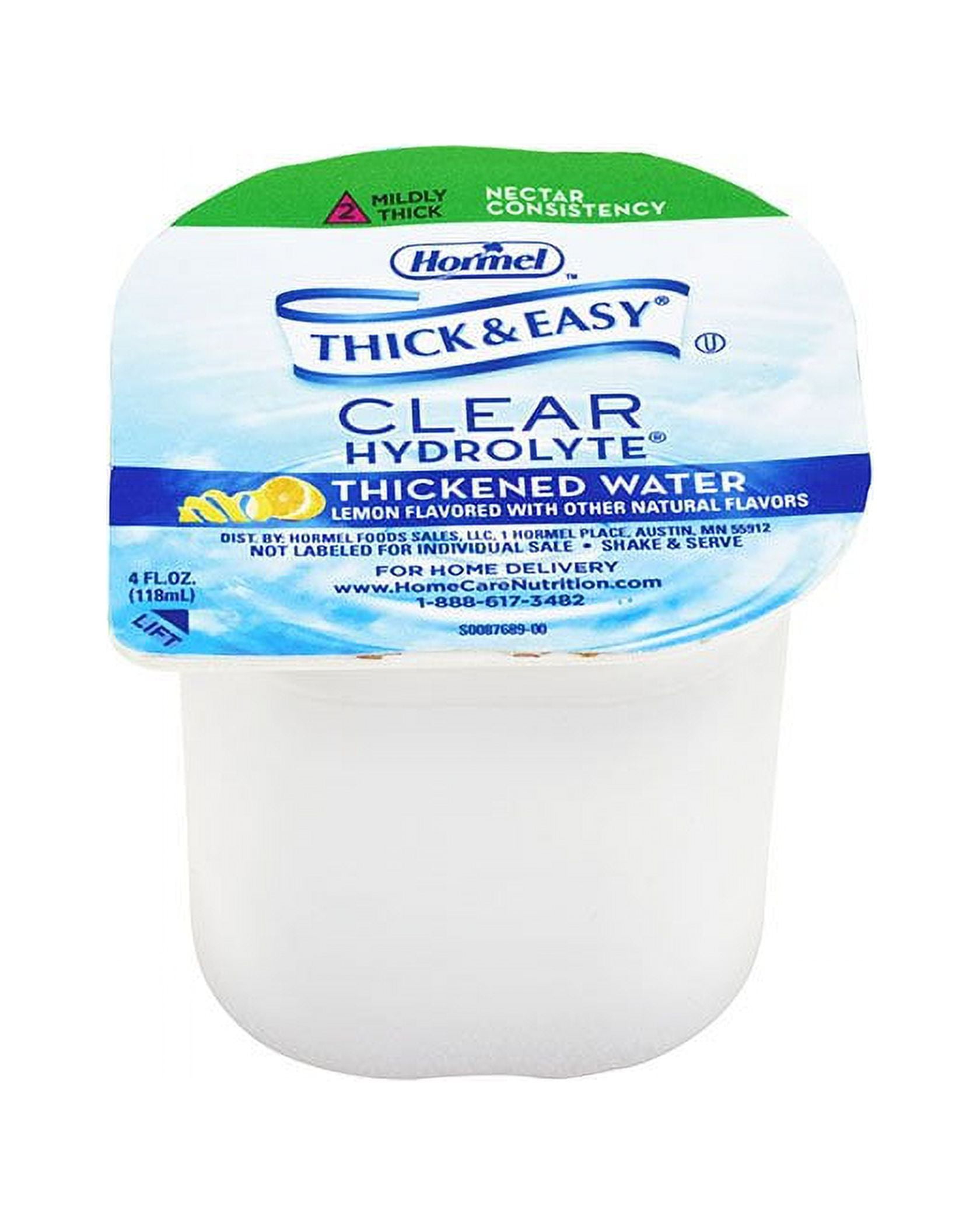 Thick & Easy Hydrolyte Thickened Water 4 oz. Portion Cup Lemon Flavor ...