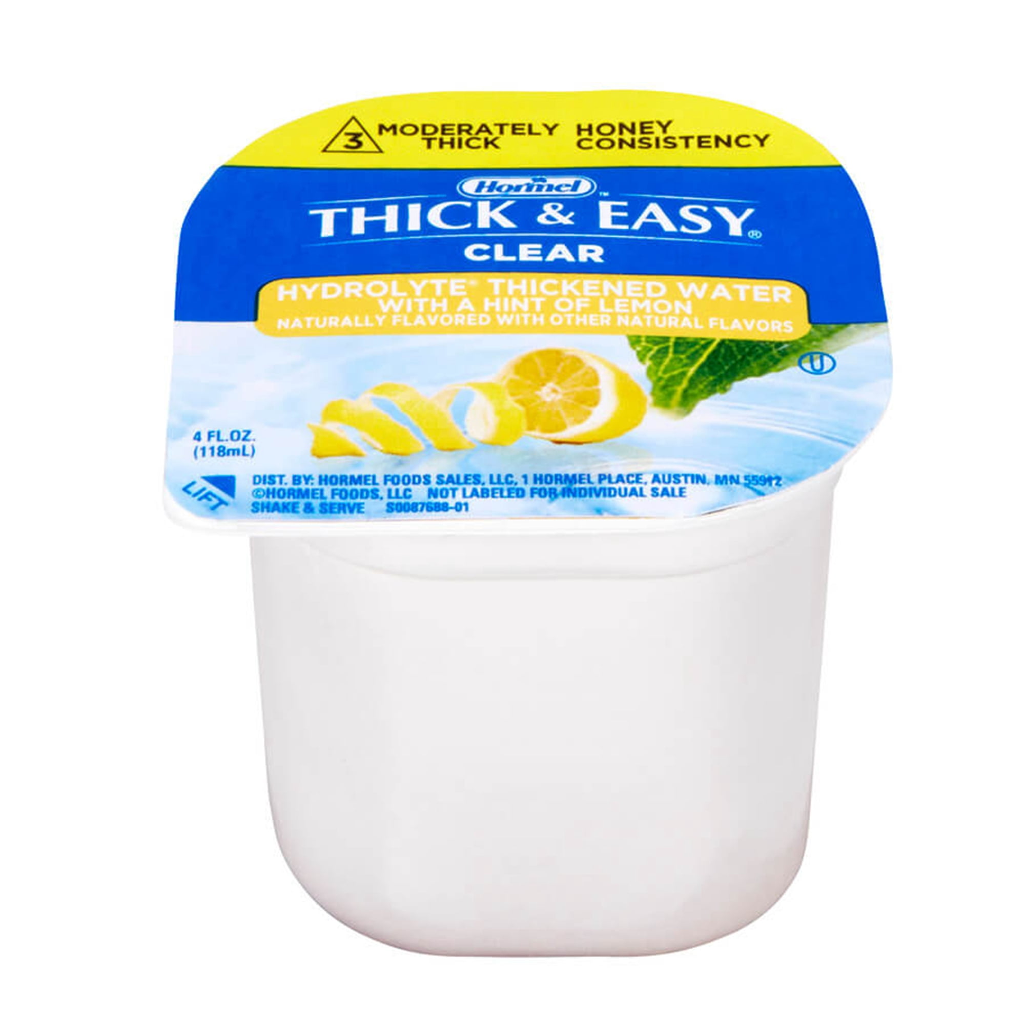 Thick & Easy Hydrolyte Thickened Water Lemon 4 oz. Cup 24 Ct - Walmart.com