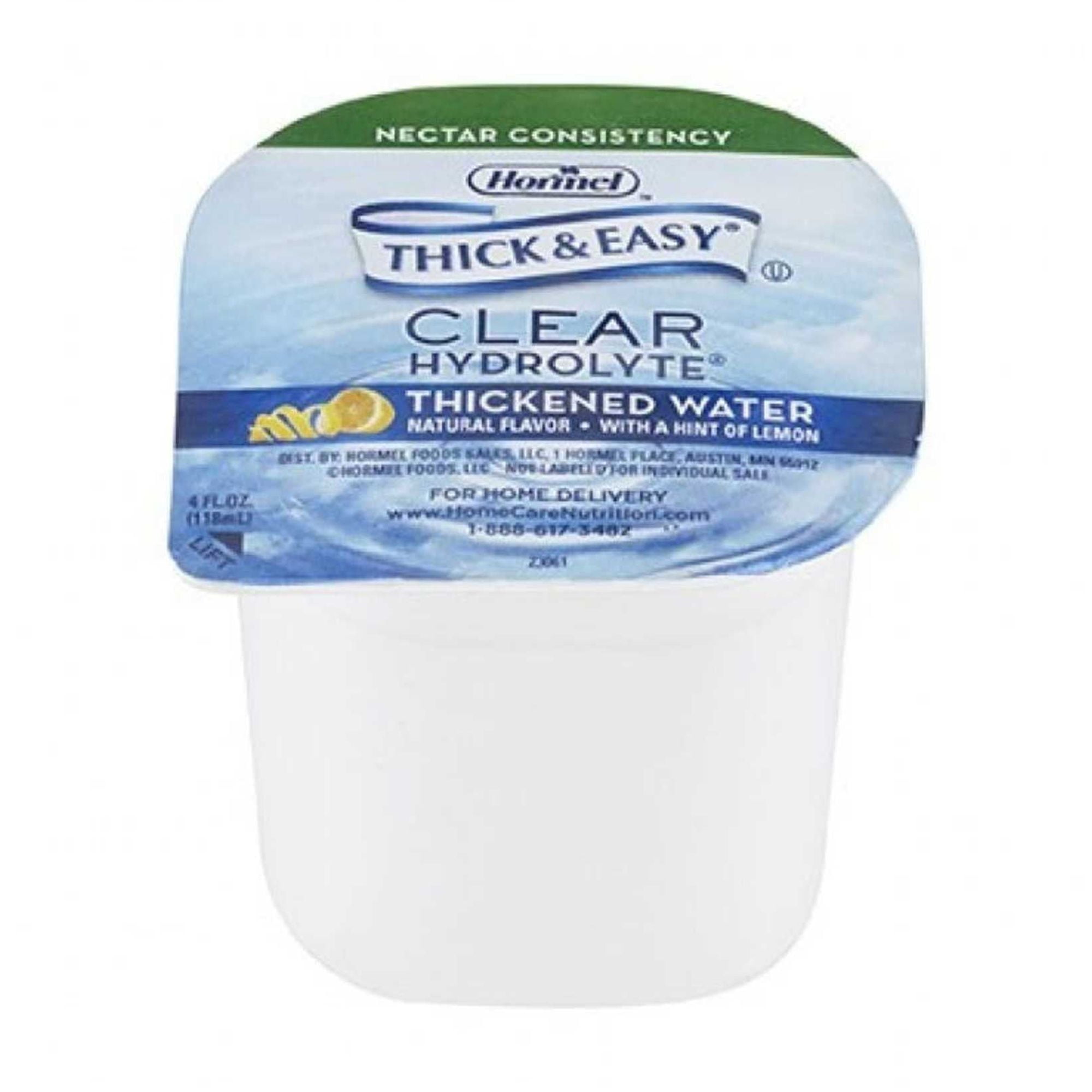 Thick & Easy Hydrolyte Flavored Water: Lemon, 4 oz, Nectar Consistency ...