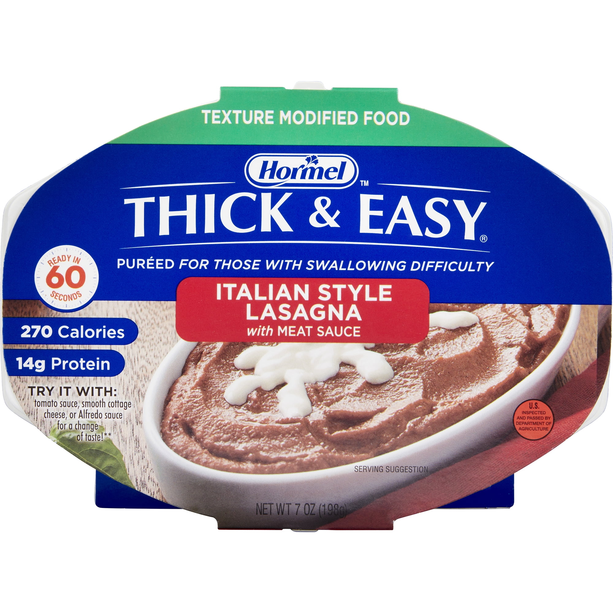 Thick & Easy Purees, Ready to Eat Beef Lasagna, Dysphagia-Friendly ...