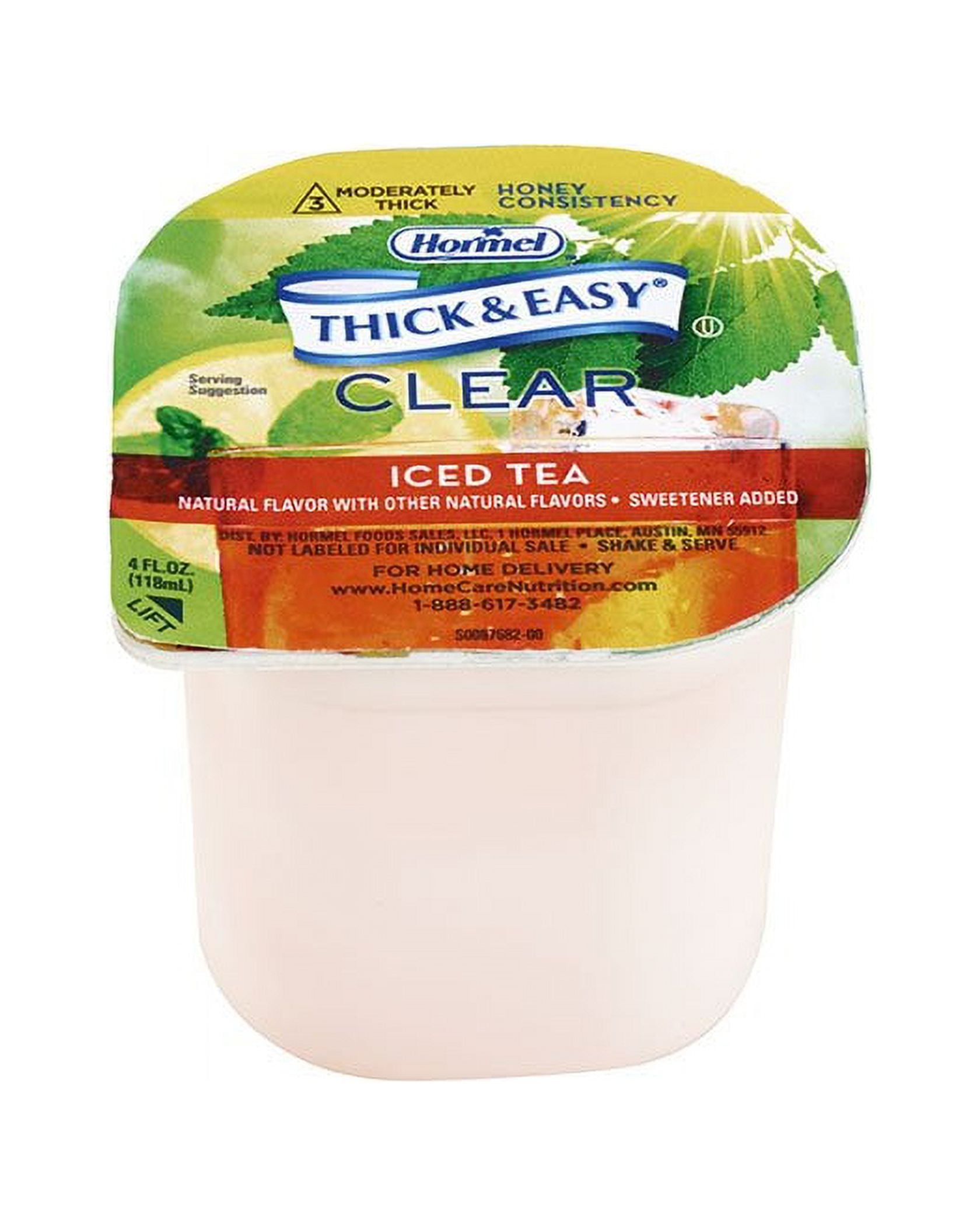 Thick & Easy Iced Tea, Honey Consistency, Ready to Use, 4 oz. Portion ...