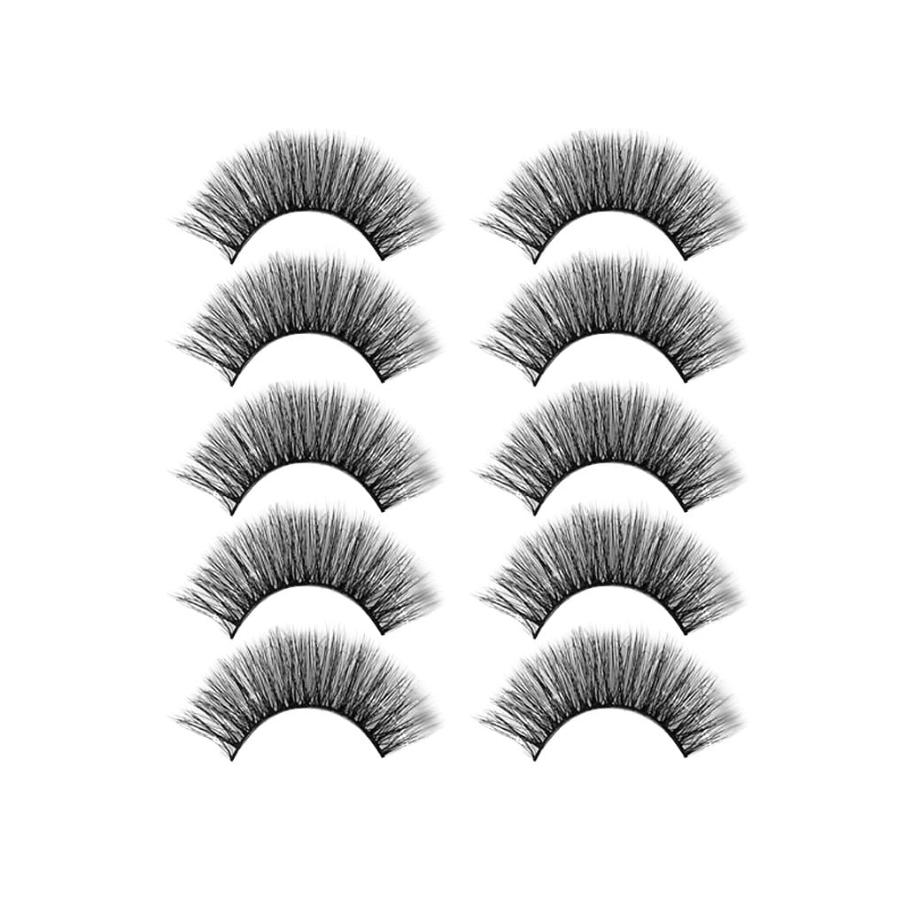 Thick Eyelashes Makeup Lashes 5Pair Strip 3D Eyelashes False Long ...