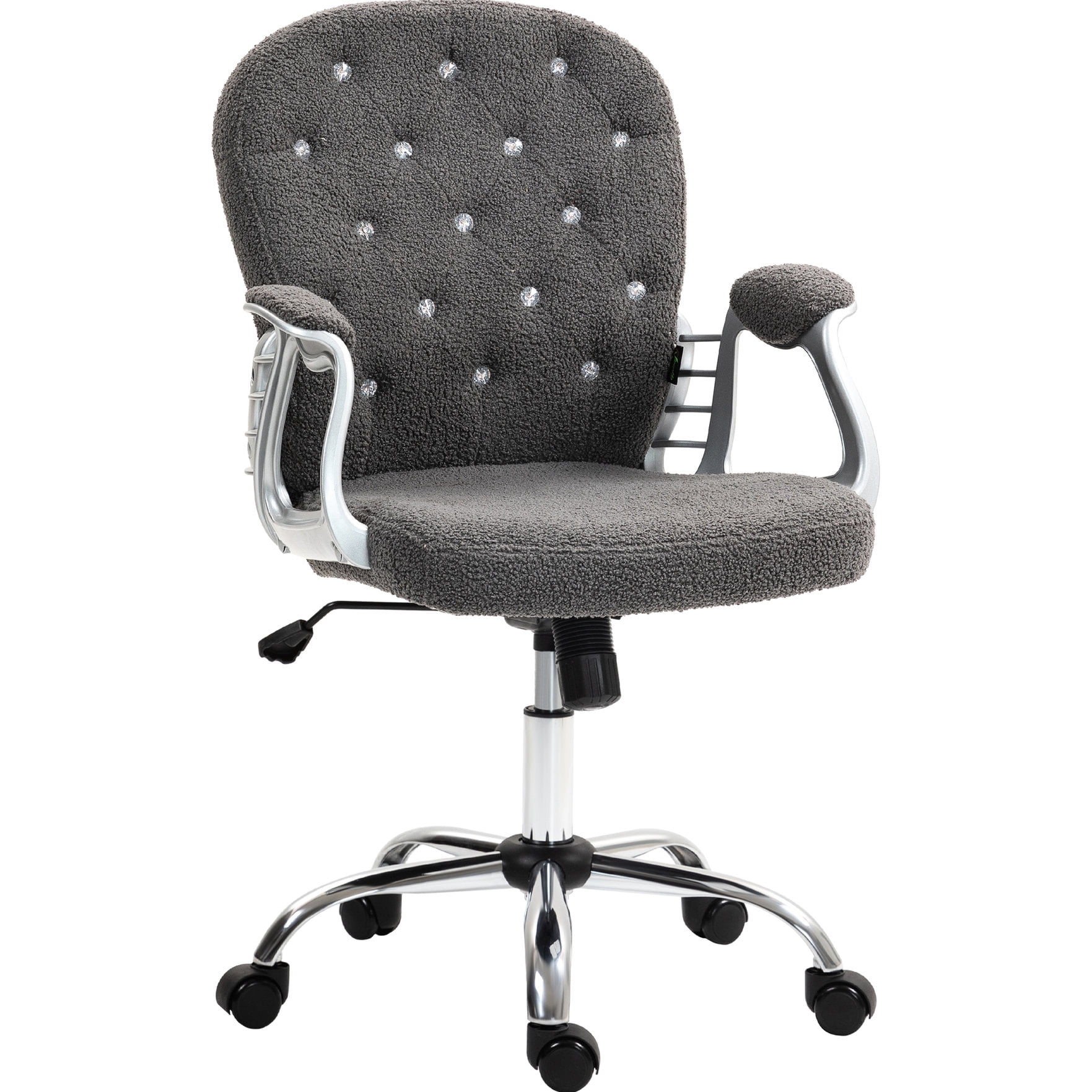 Thick Foam Padding, Adjustable Tension - Dark Gray Swivel Chair for ...