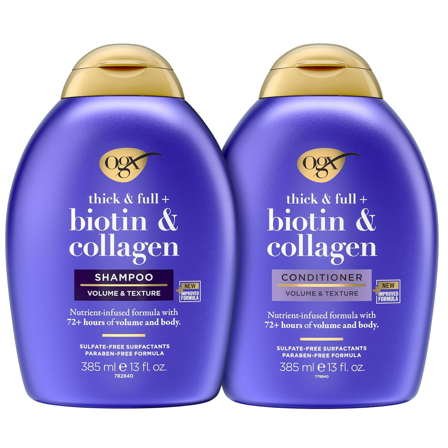 Thick & Full + Biotin & Collagen Volumizing Shampoo & Conditioner Set ...