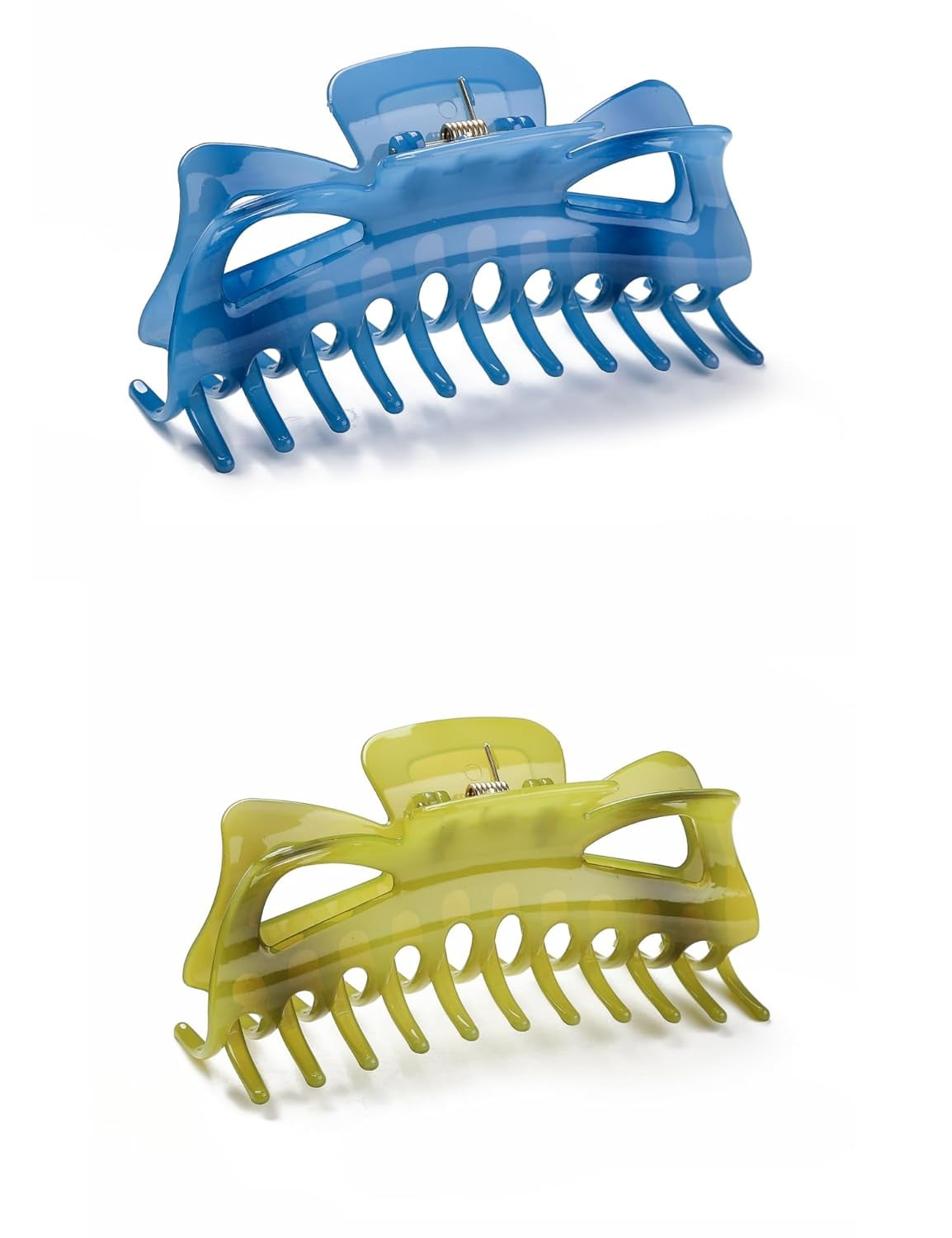 Thick Hair Super Large Clips Crystal Plastic Claw Clamps Hairgrips ...