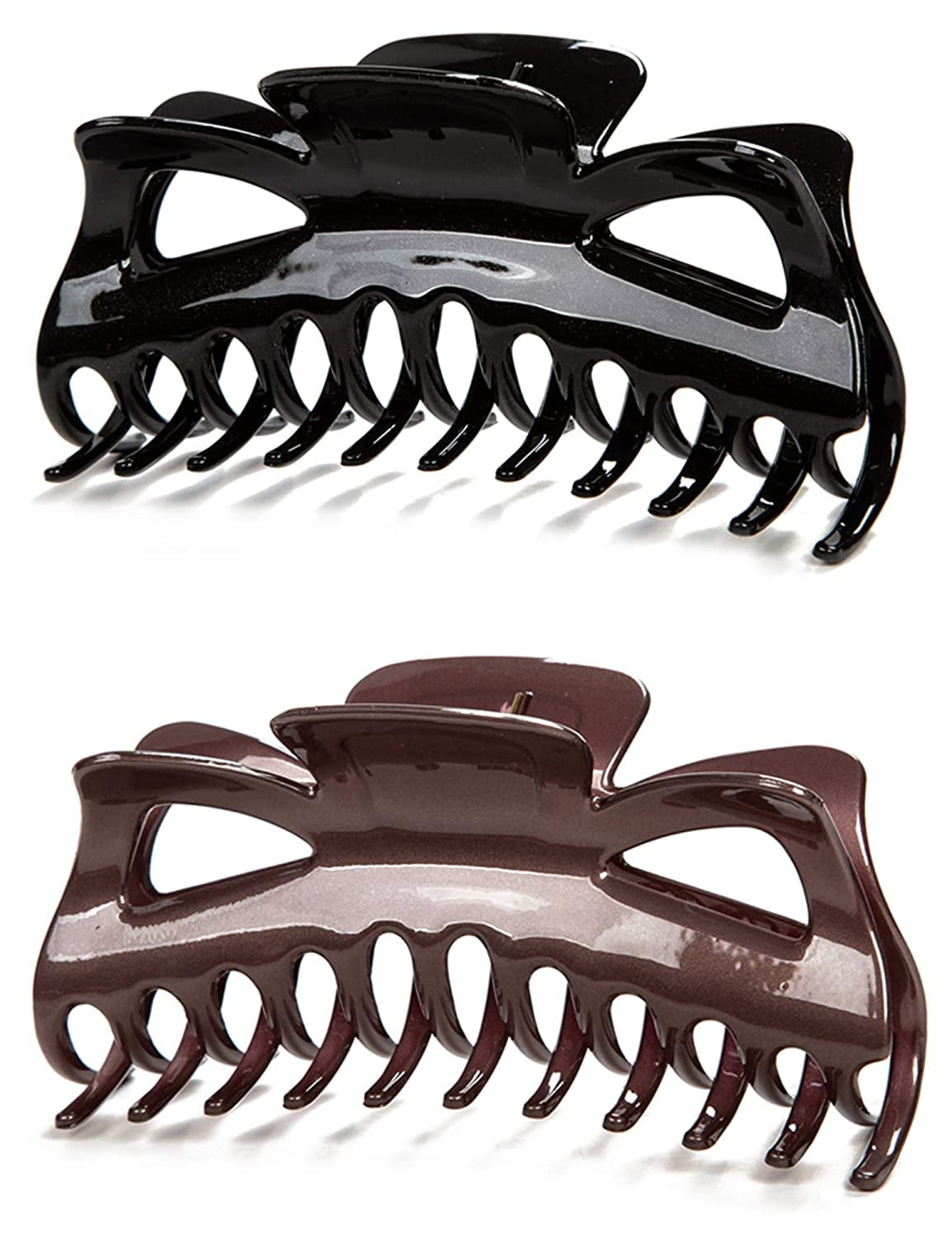 Thick Hair Super Large Clips Crystal Plastic Claw Clamps Hairgrips ...