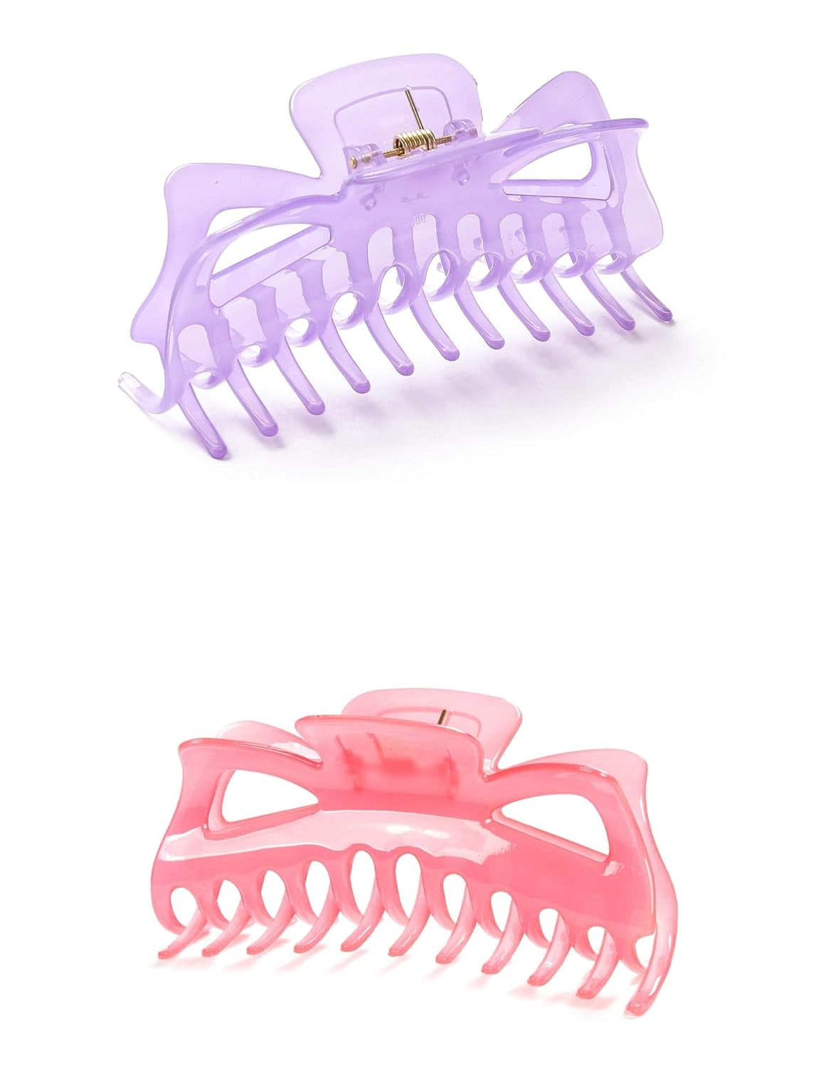 Thick Hair Super Large Clips Crystal Plastic Claw Clamps Hairgrips ...