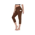 Thick High Waist Yoga Pants With Pockets Tummy Control Workout Running