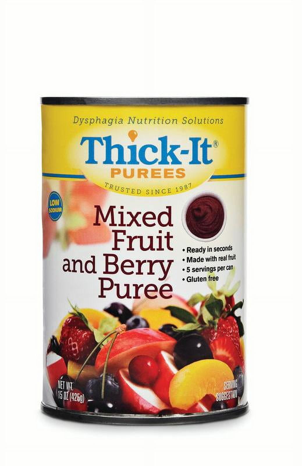 Thick-It Puree 15 oz. Can Mixed Fruit and Berry Flavor Ready to Use ...