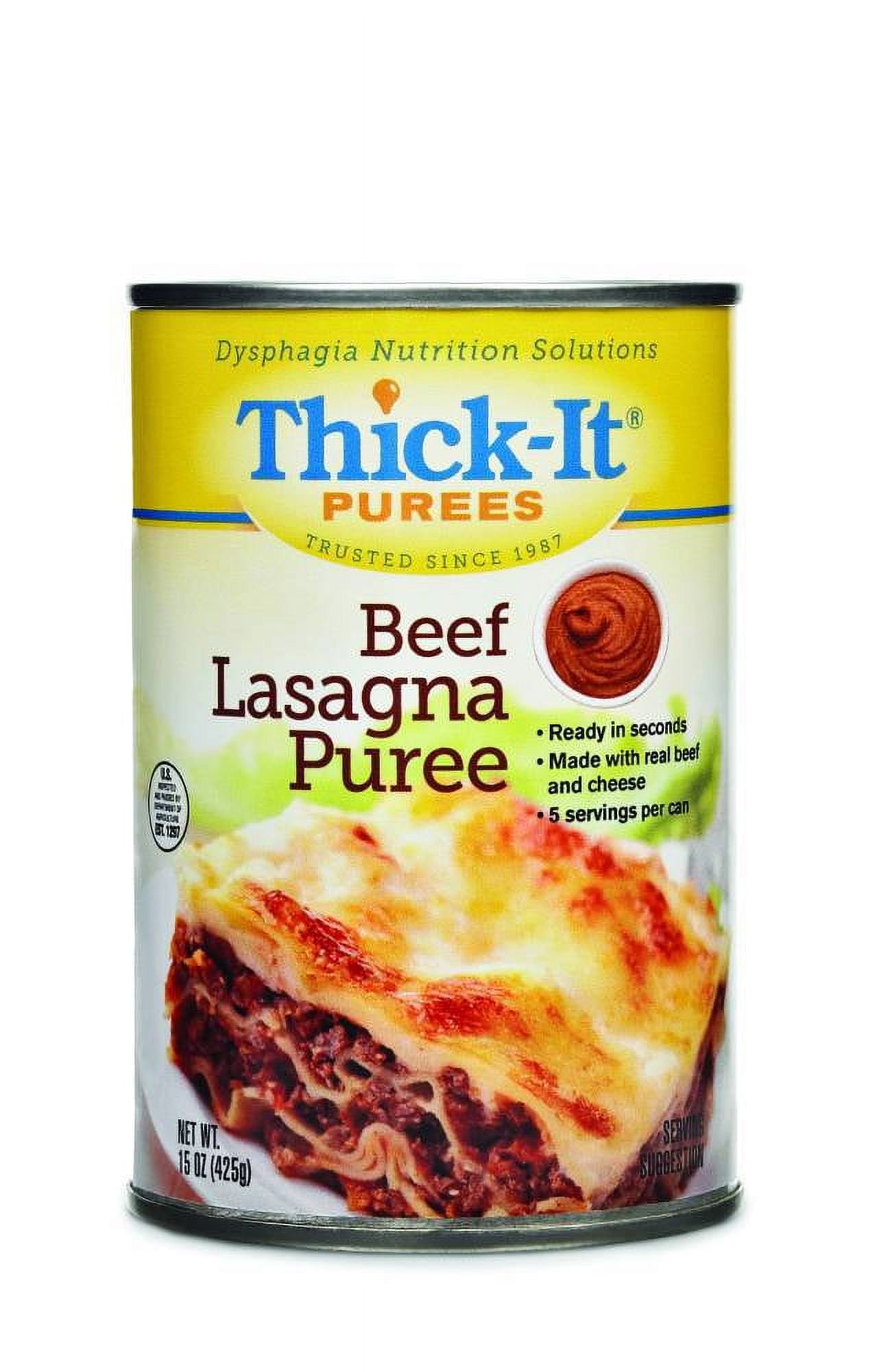 Thick-It, Puree Beef Lasagna, 15 oz can, Ready to Eat - Walmart.com