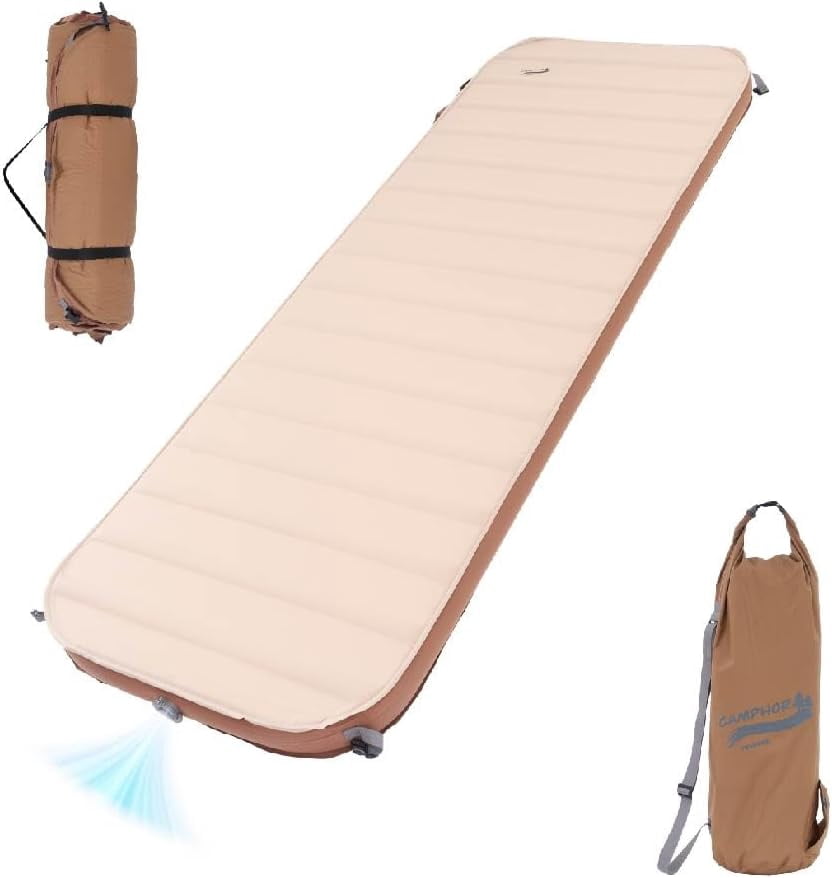 Thick Luxury Self Inflating Single Sleeping Pad with Solid Foam ...
