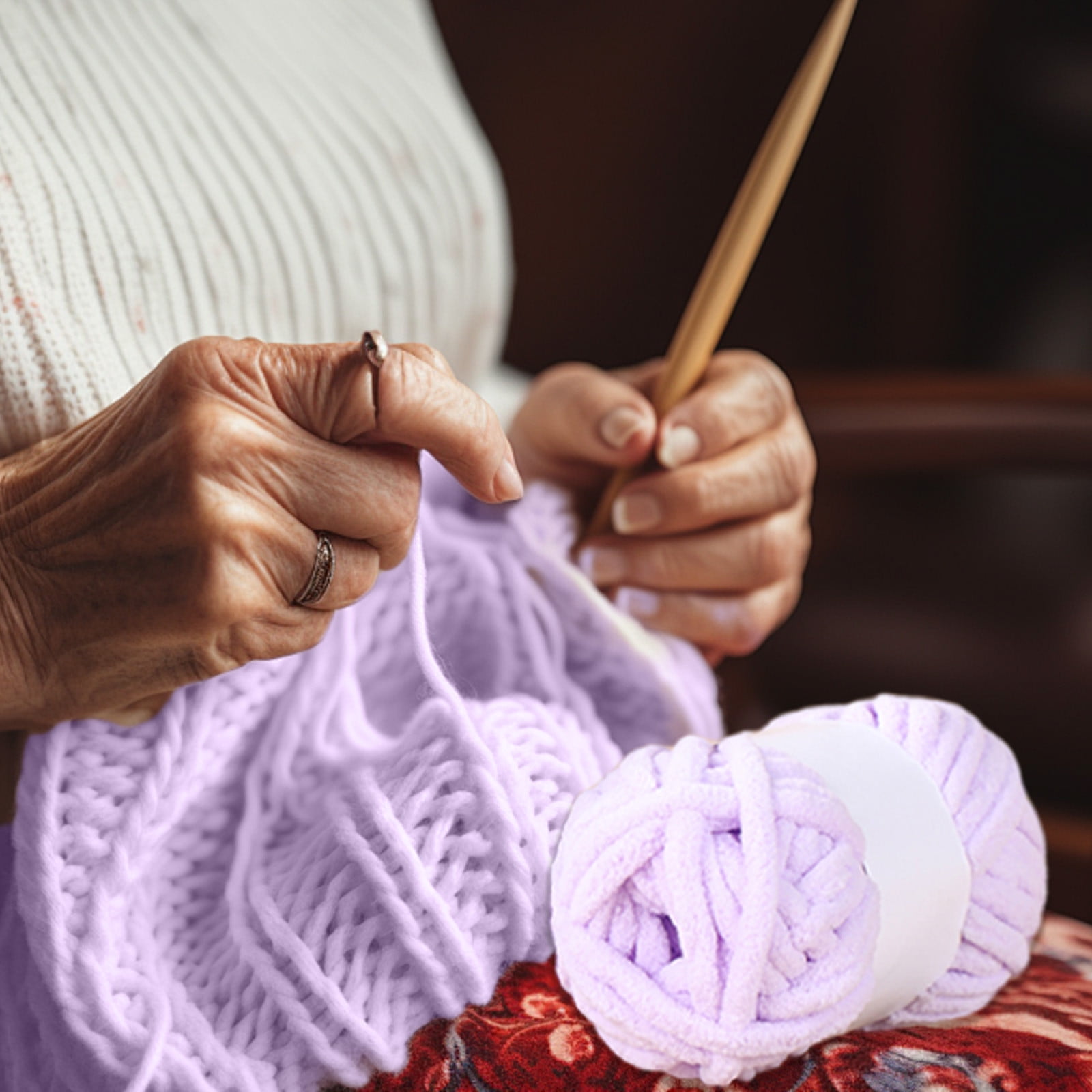 Thick Milk Wool Yarn, Tie-Dye Color, Soft Texture, Versatile Crafting ...