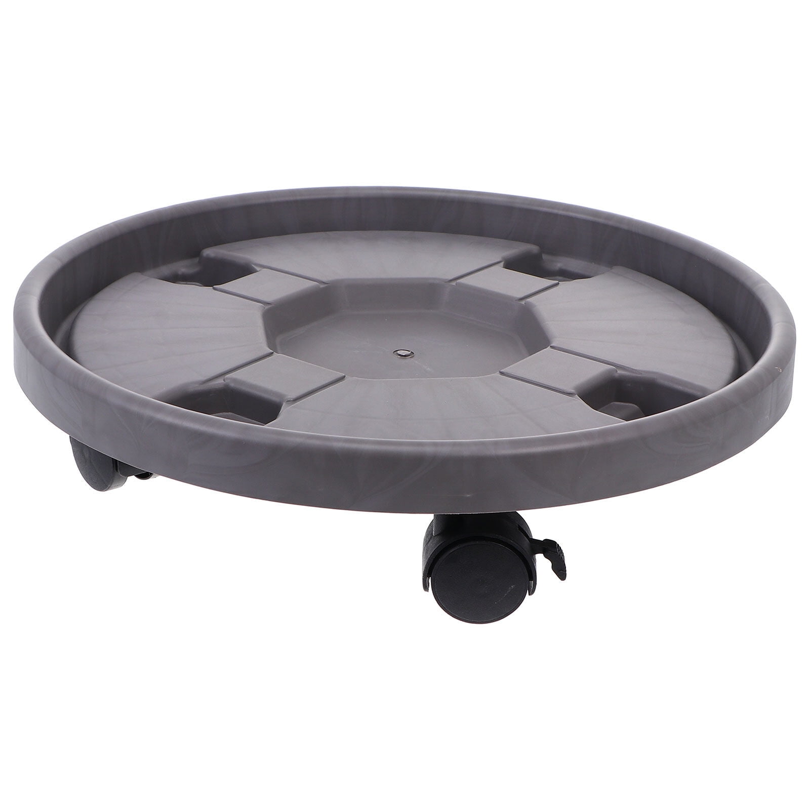 Thick Mobile Pallet Planter Plates to Catch Water Round Pot Rack Clear ...