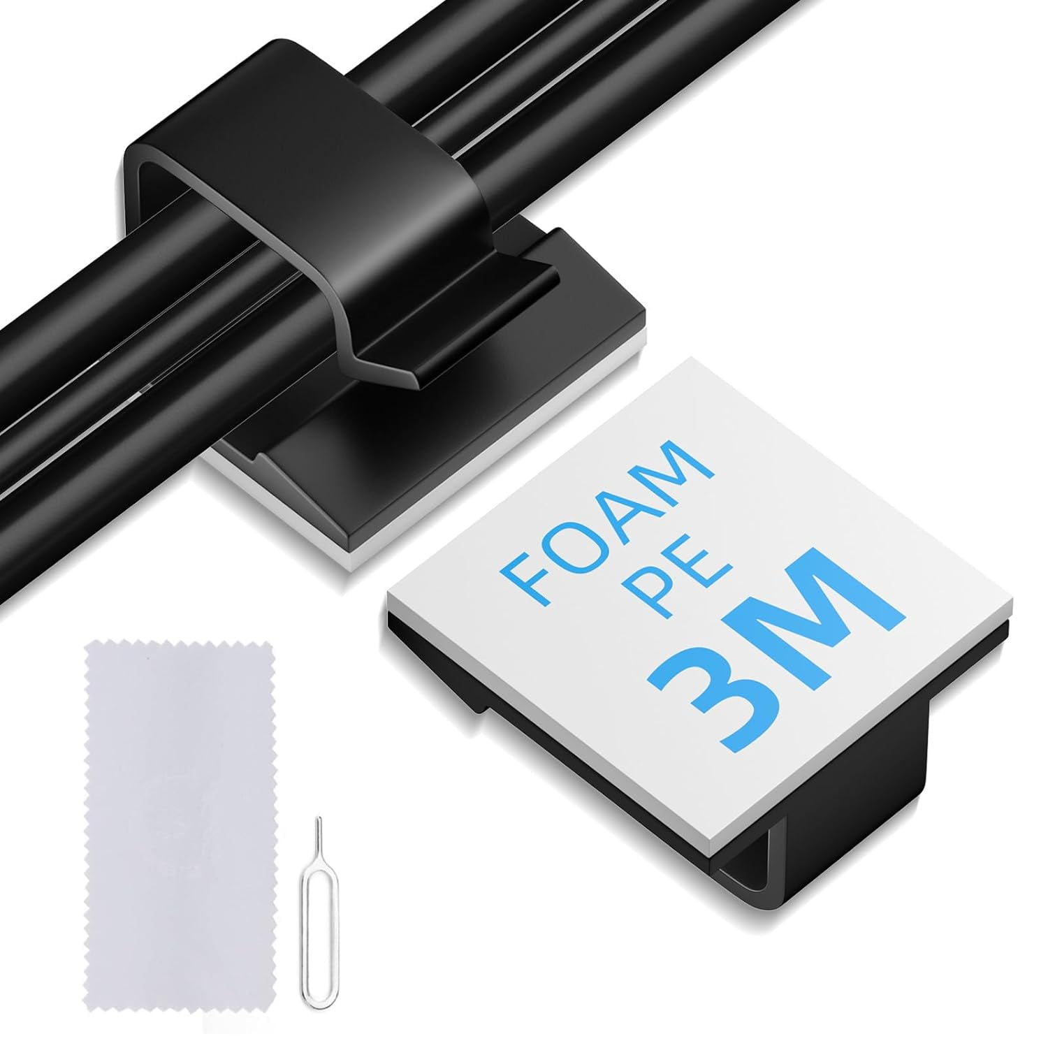 Thick/Multiple Cable Management ,50Pcs Black Large,Cord Organizer for ...