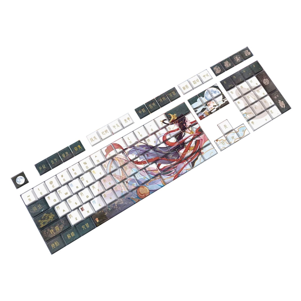 Thick PBT 108 Key Keycap Set Featuring Chinese Theme For Various ...