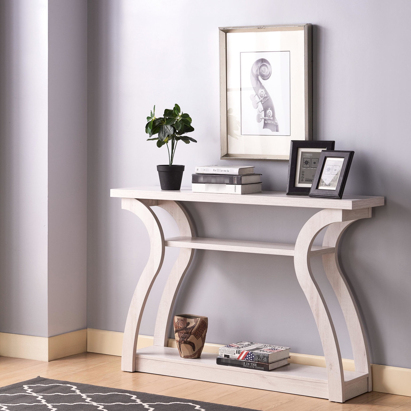 Thick Panel & Curvy Legs / Entryway Setup / Display Decorative Items ...