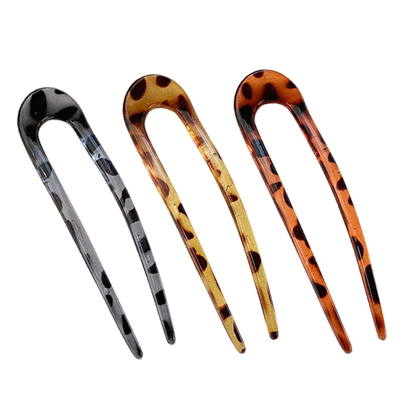 Thick Pins Hairstyle Updo Clips Forks Hair Vintage Hair French U Hair Shape For Thin Hair Care