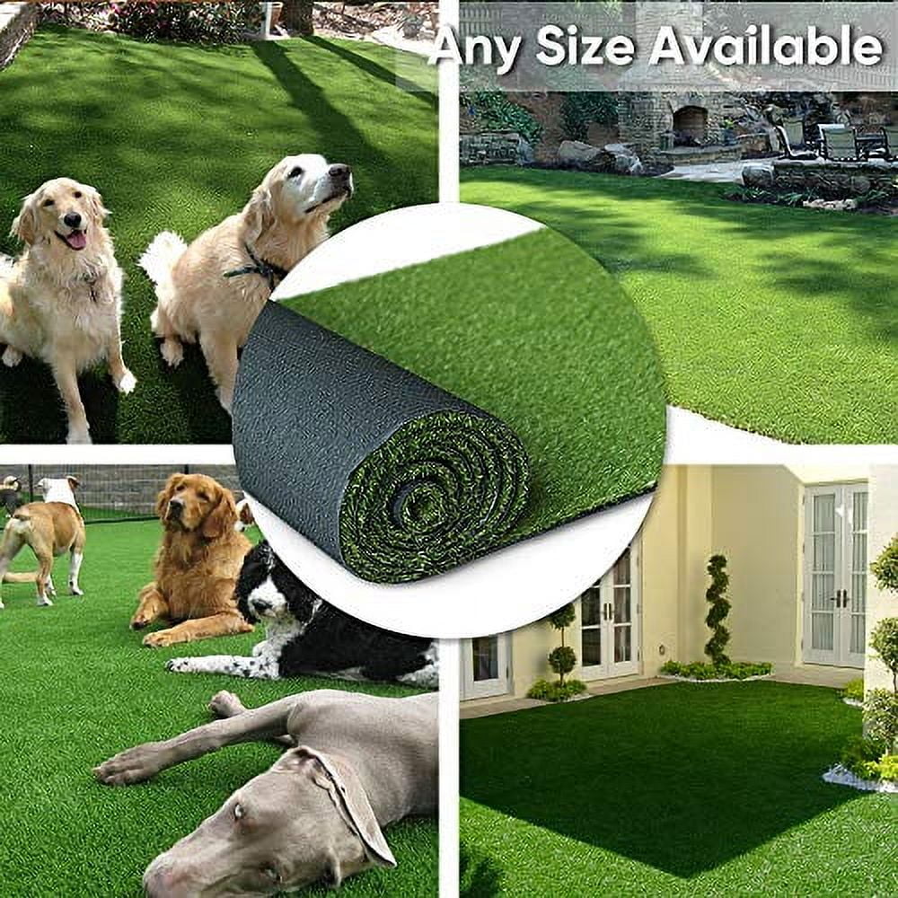 Thick Realistic Artificial Grass Astroturf, 0.8" Height Realistic ...