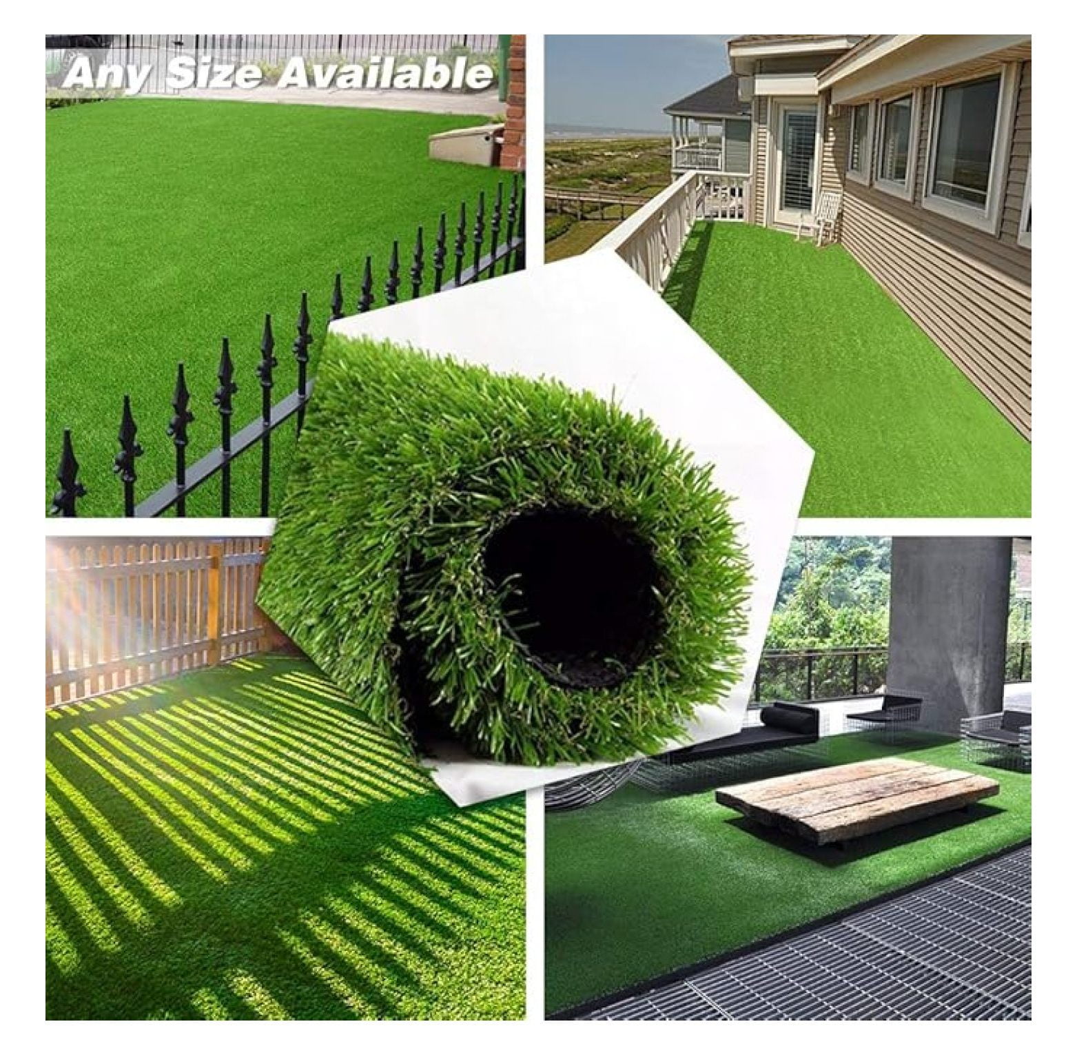 Thick Realistic Artificial Grass Turf 4FTX17FT, Indoor Outdoor Grass ...