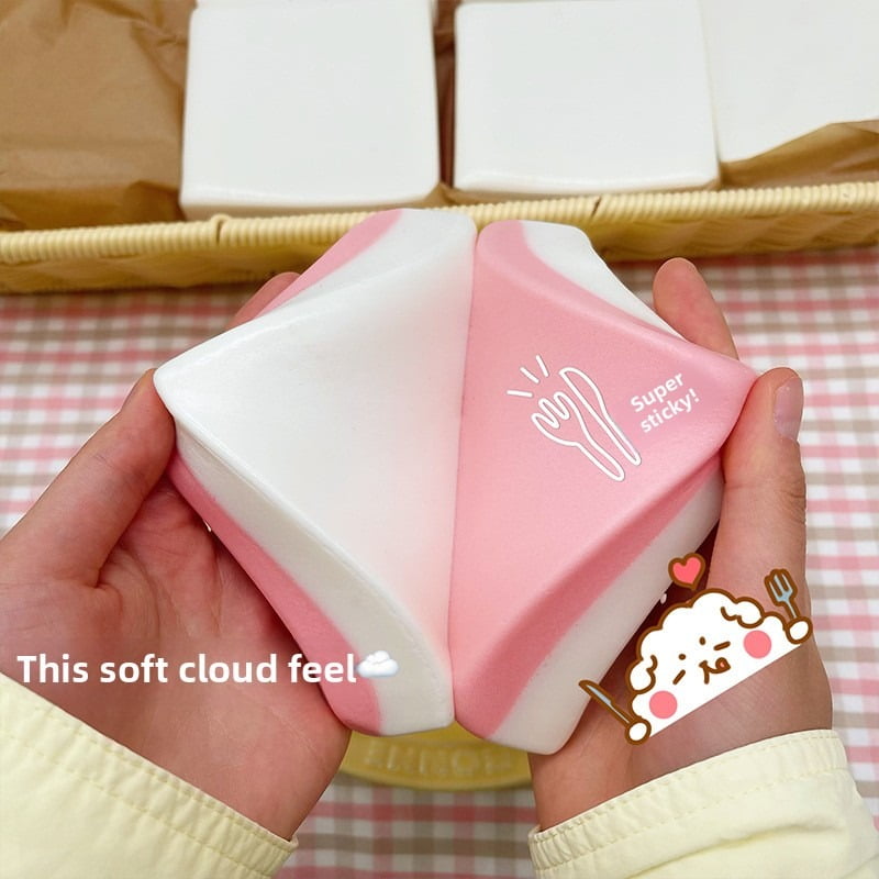 Thick Soft Squishy Toy, Kawaii Marshmallow Style Stress Relief Squeeze ...